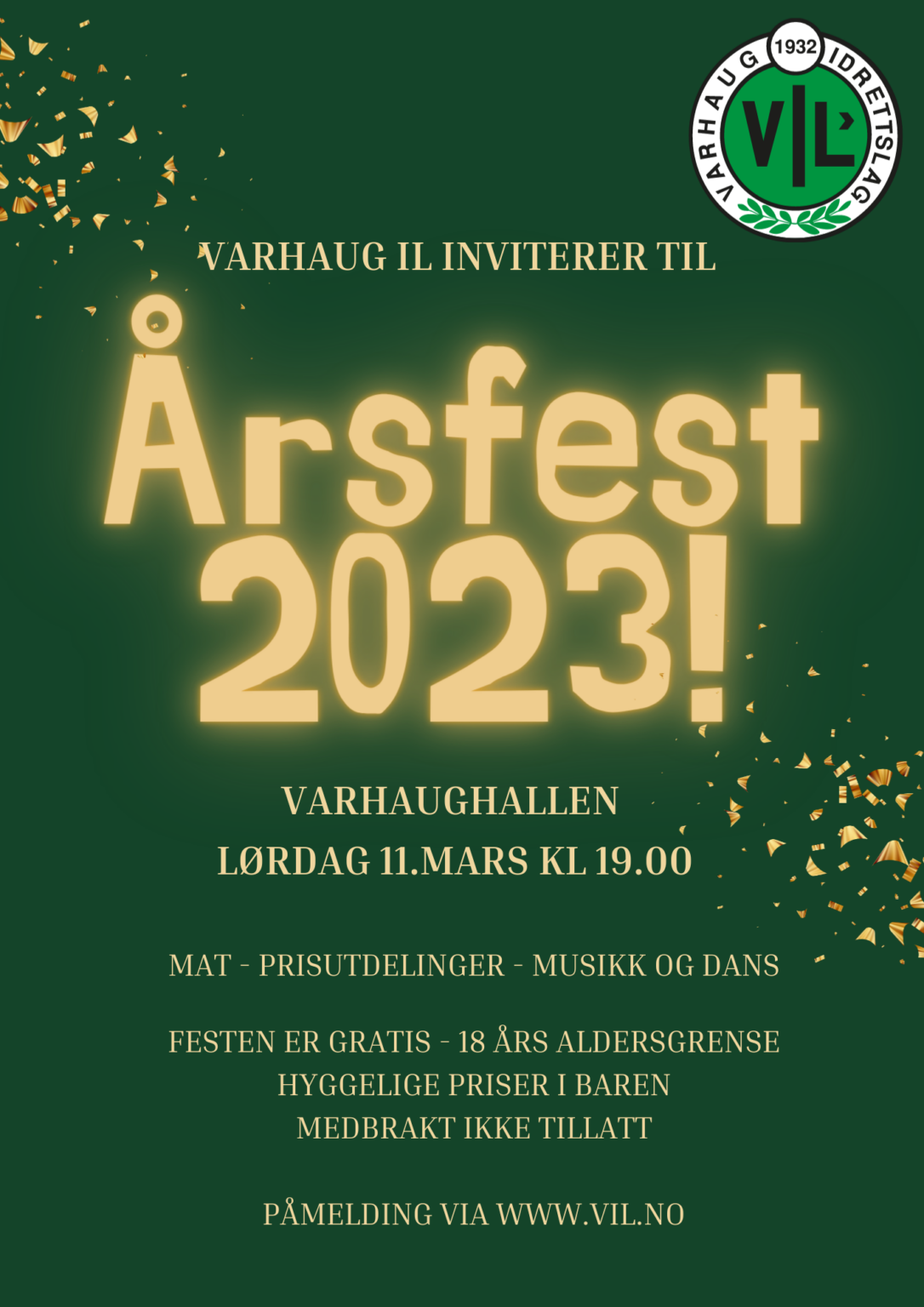 Årsfest 2023 - Varhaug IL
